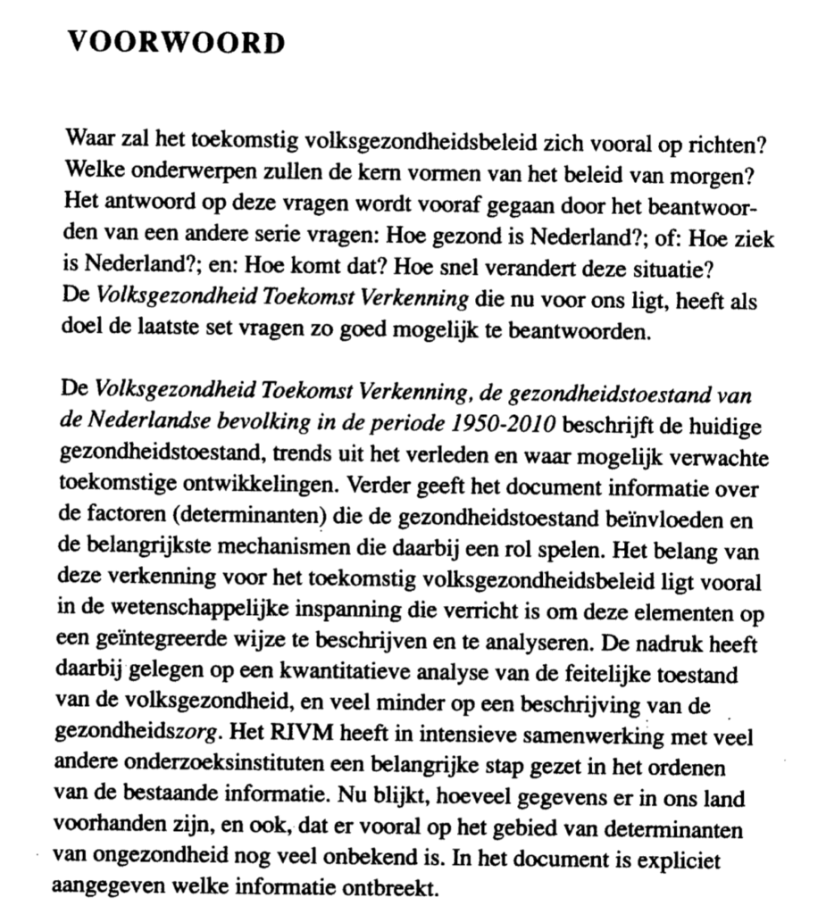 RIVM: VTV 1993, De gezondheidstoestand van de Nederlandse bevolking in ...